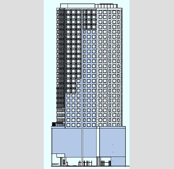 Proposed elevation of 60 Alexander St. building. - Westfair Communications