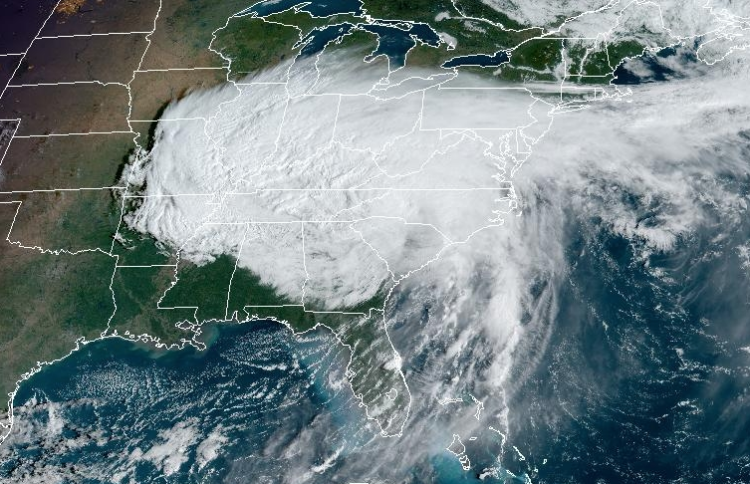 Helene satellite image Sept. 27 - Westfair Communications